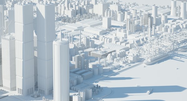 Cityscape modular city big 3D model - TurboSquid 1226584