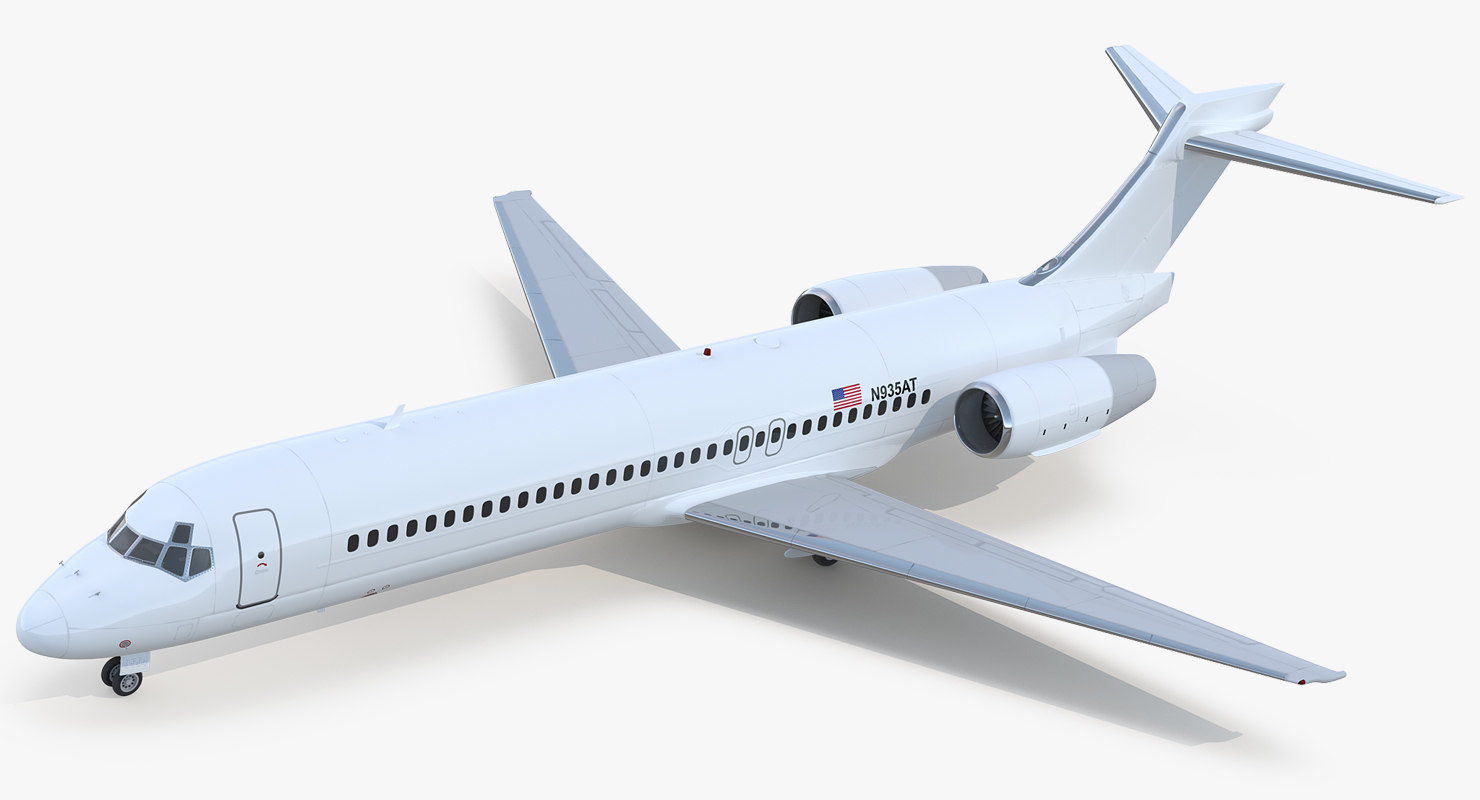 3D model boeing 717-200 generic - TurboSquid 1226600