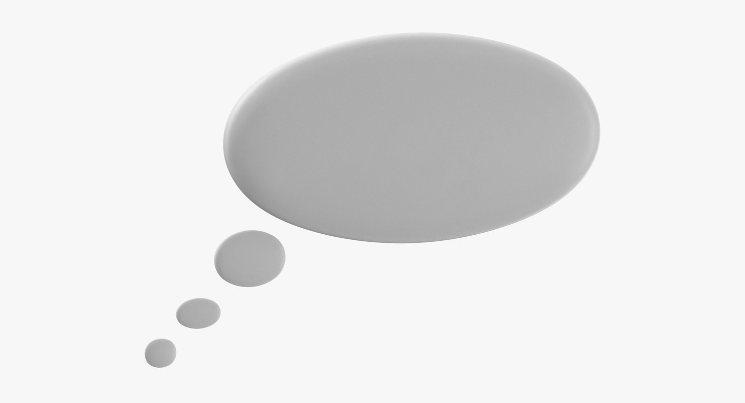 Thought bubble 02 3D - TurboSquid 1226617