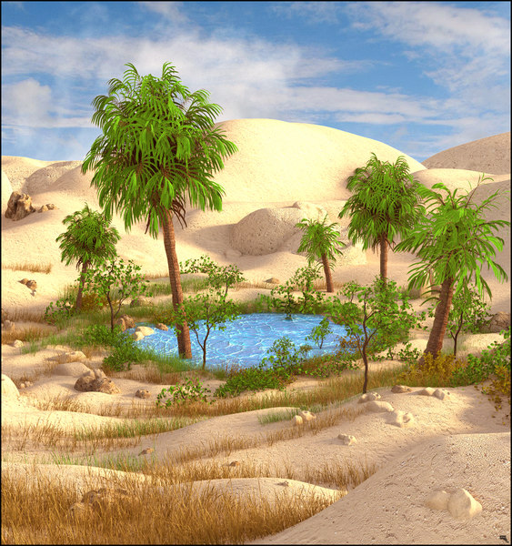Oasis 3D model - TurboSquid 1226621