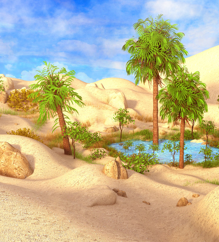 Oasis 3D model - TurboSquid 1226621