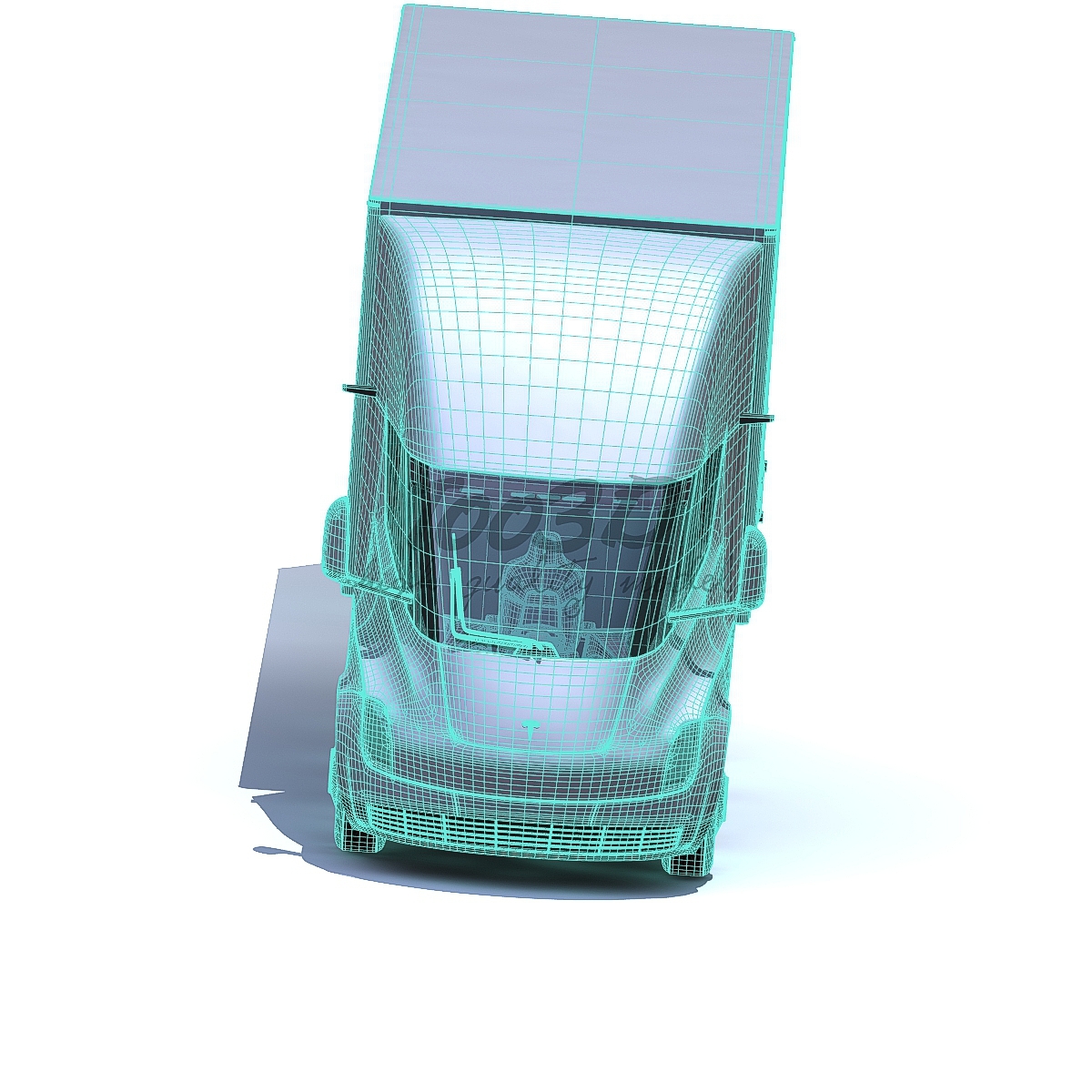 Tesla semi trailer 3D model - TurboSquid 1226645