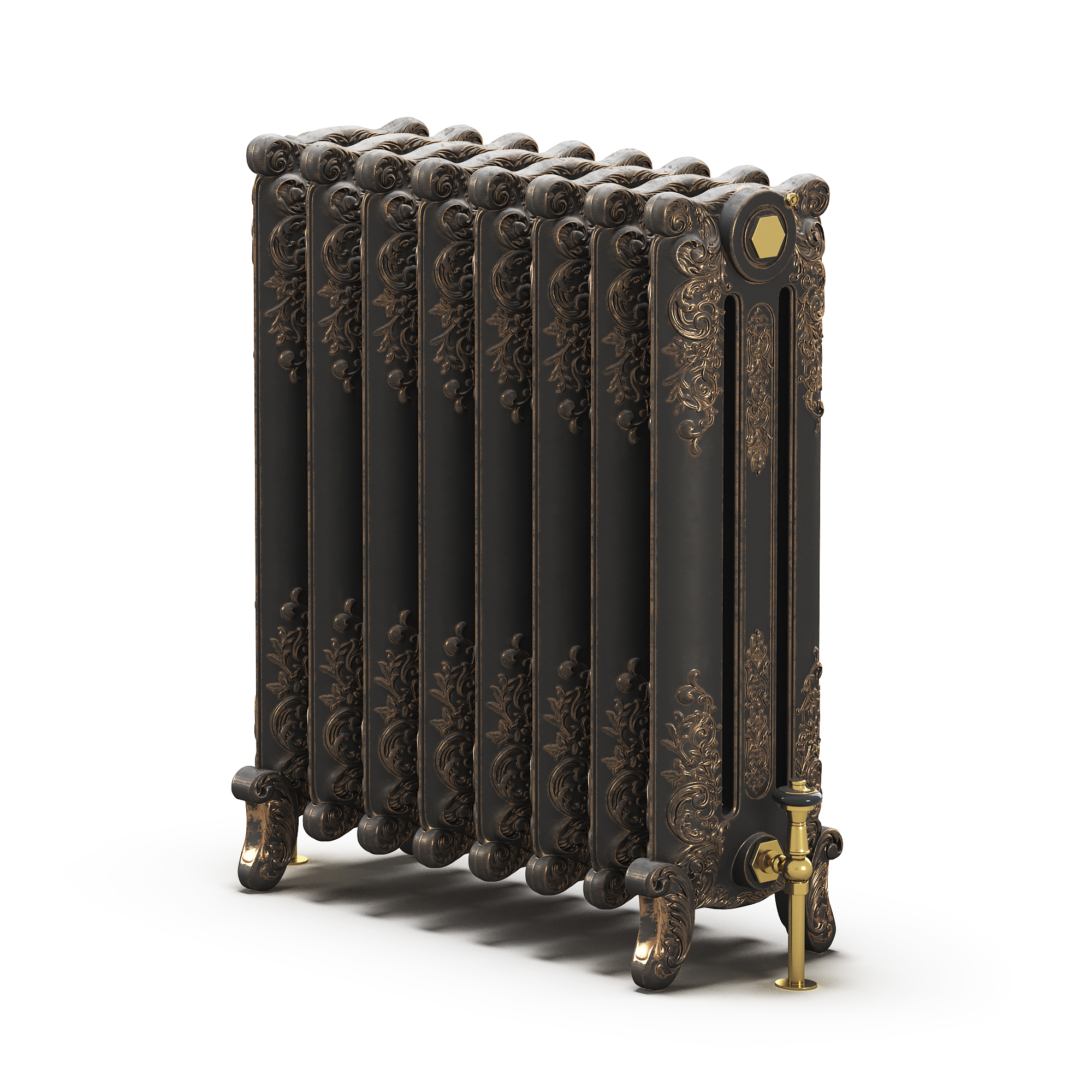 Cast iron radiator 3D model - TurboSquid 1226698