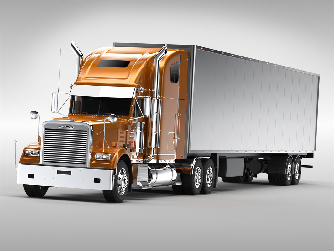 3D model freightliner truck - TurboSquid 1226866