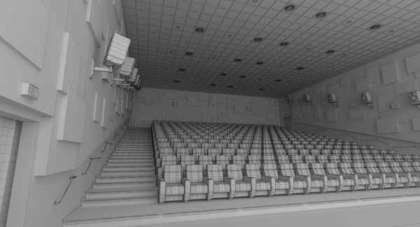 3D model movie theater - TurboSquid 1226876