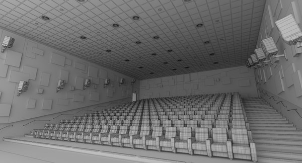 3D model movie theater - TurboSquid 1226876