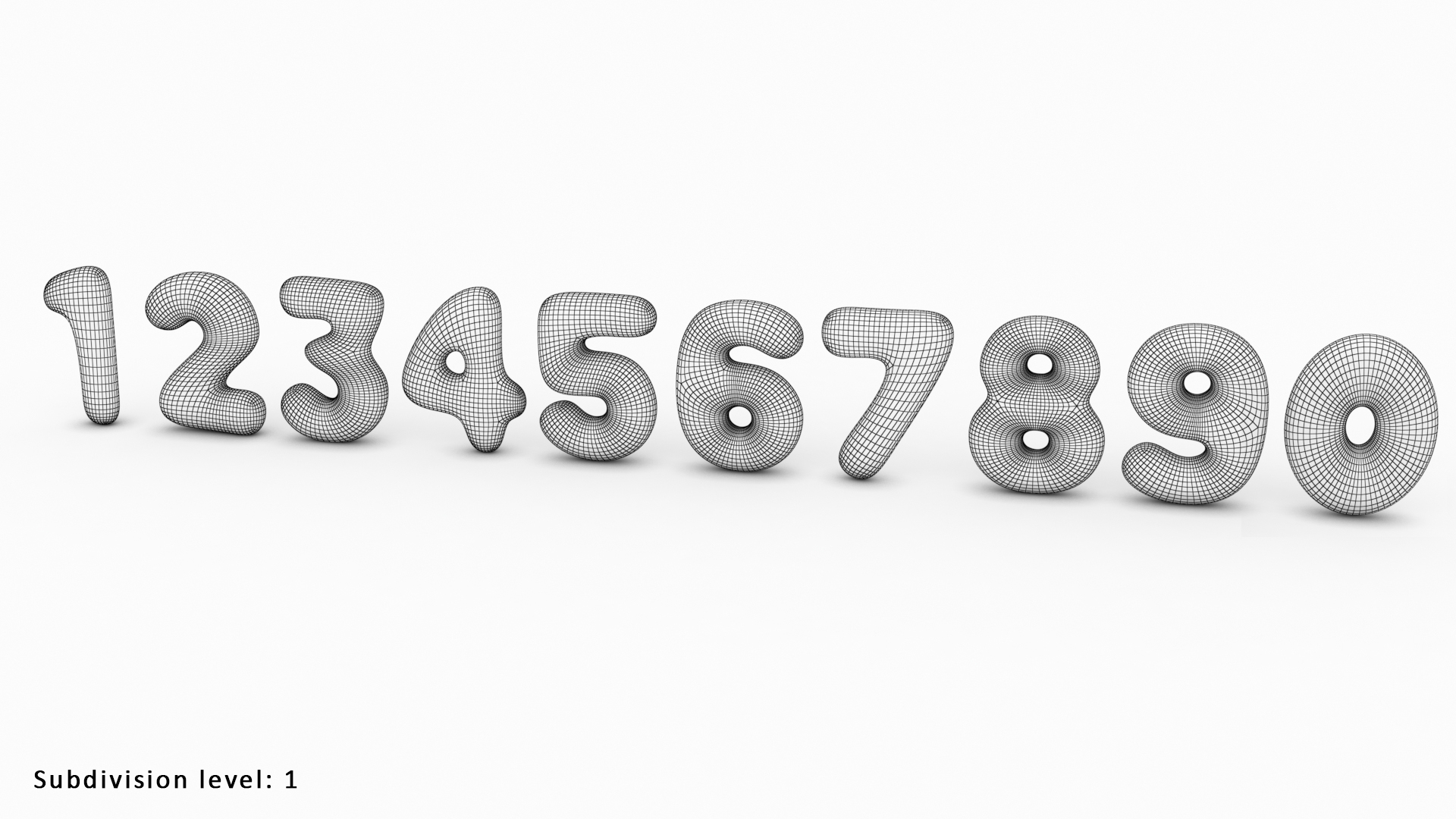 3D alphabet numbers model - TurboSquid 1226933