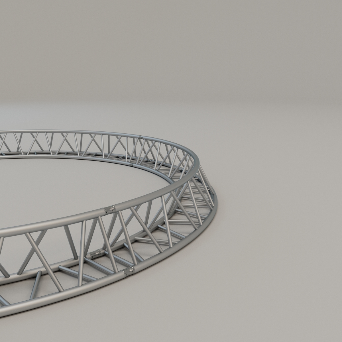 Triangular circular truss 3D model - TurboSquid 1226985