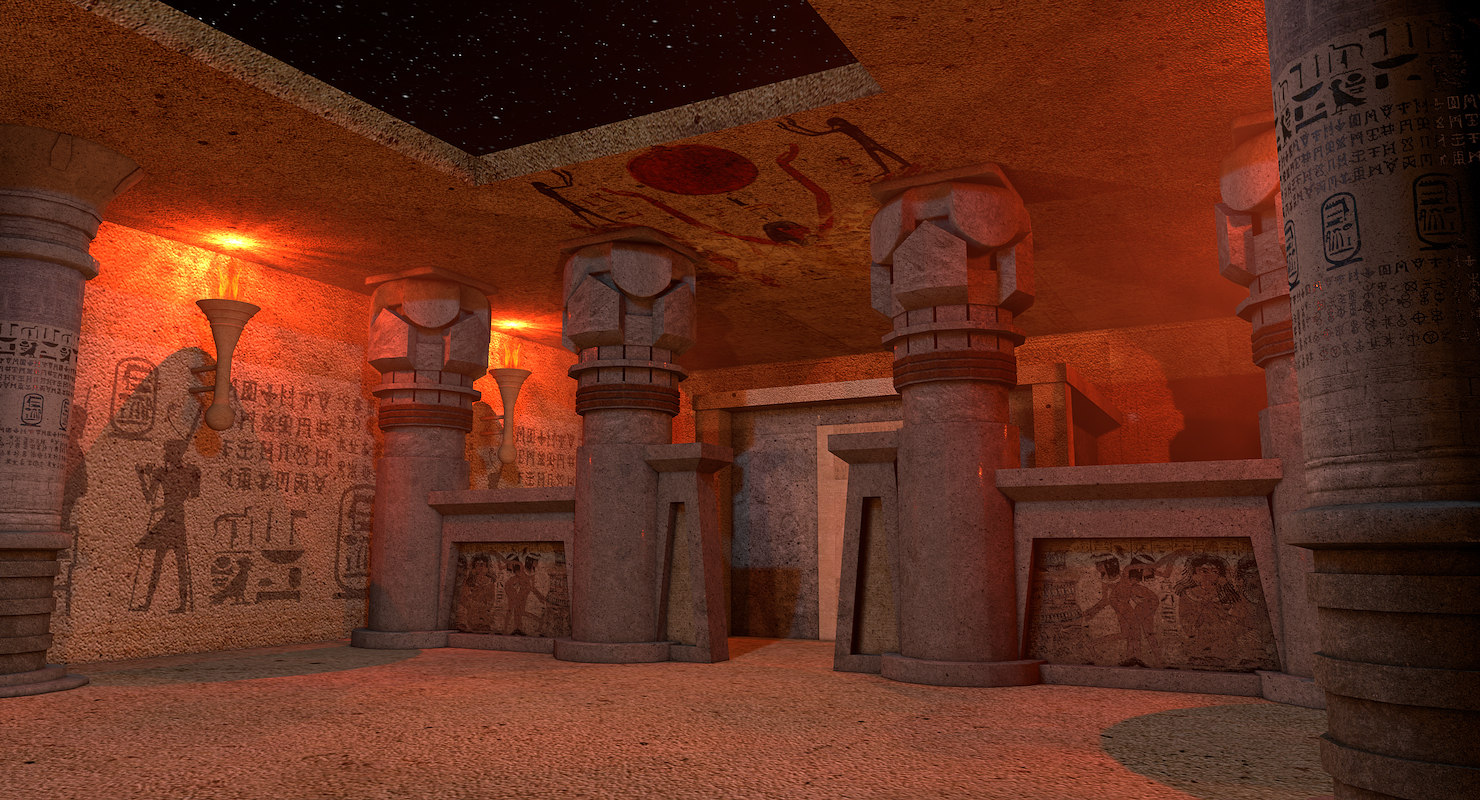 3D model egyptian temple night environment - TurboSquid 1227018