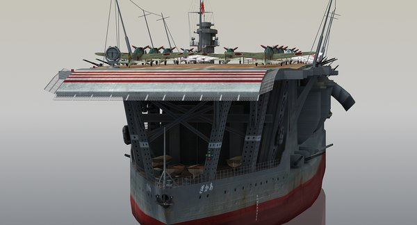 3D japanese akagi - TurboSquid 1227276