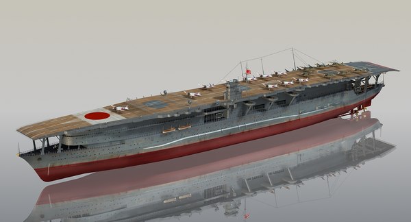 3D japanese akagi - TurboSquid 1227276