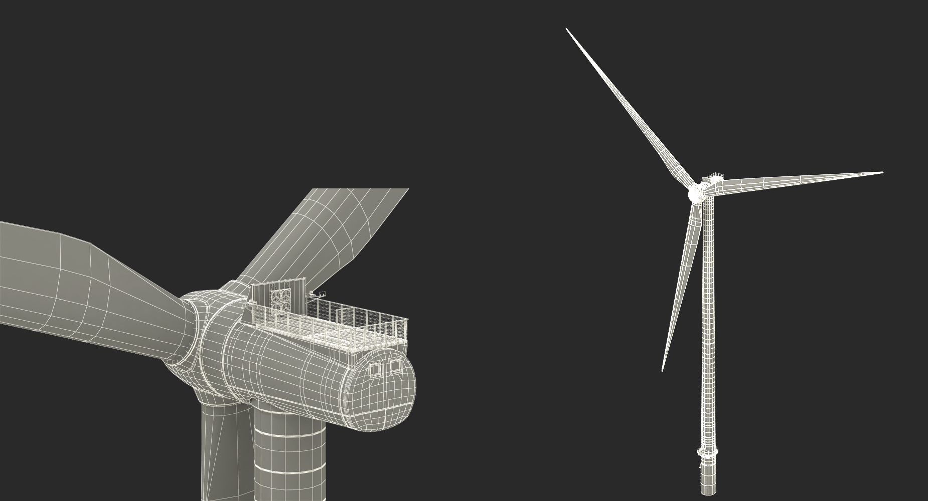 Offshore wind power turbine 3D model - TurboSquid 1227301