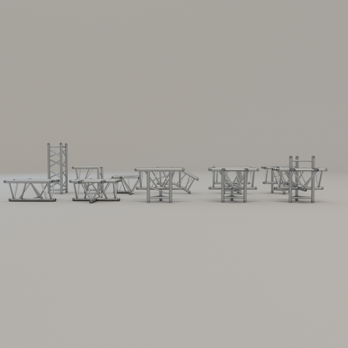 3D triangular truss corners - TurboSquid 1227363