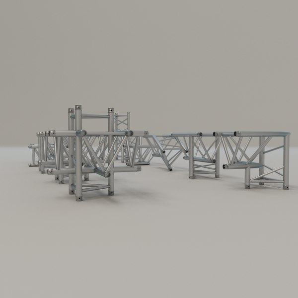 3D triangular truss corners - TurboSquid 1227363