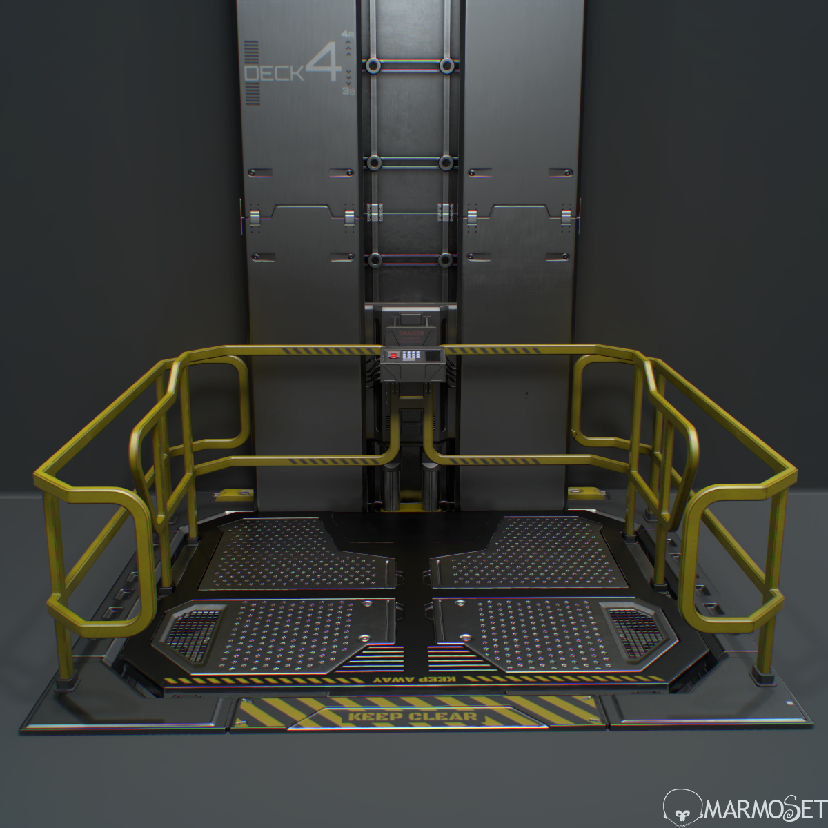 Sci-fi modular elevator 3D model - TurboSquid 1227401