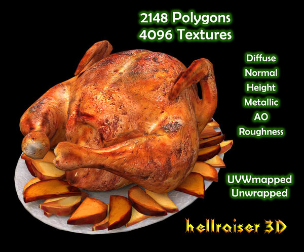 Fried Chicken 3D Models for Download | TurboSquid