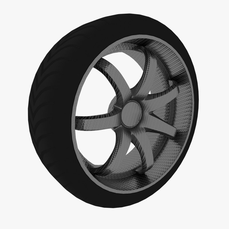 Free wheel 7 spokes model - TurboSquid 1227452