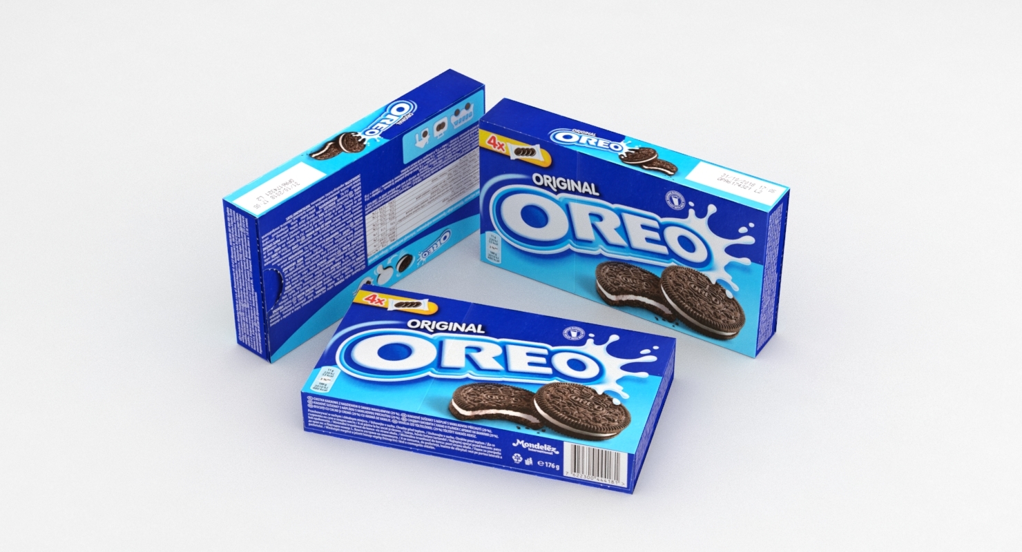 Oreo 176g box 3D - TurboSquid 1227456