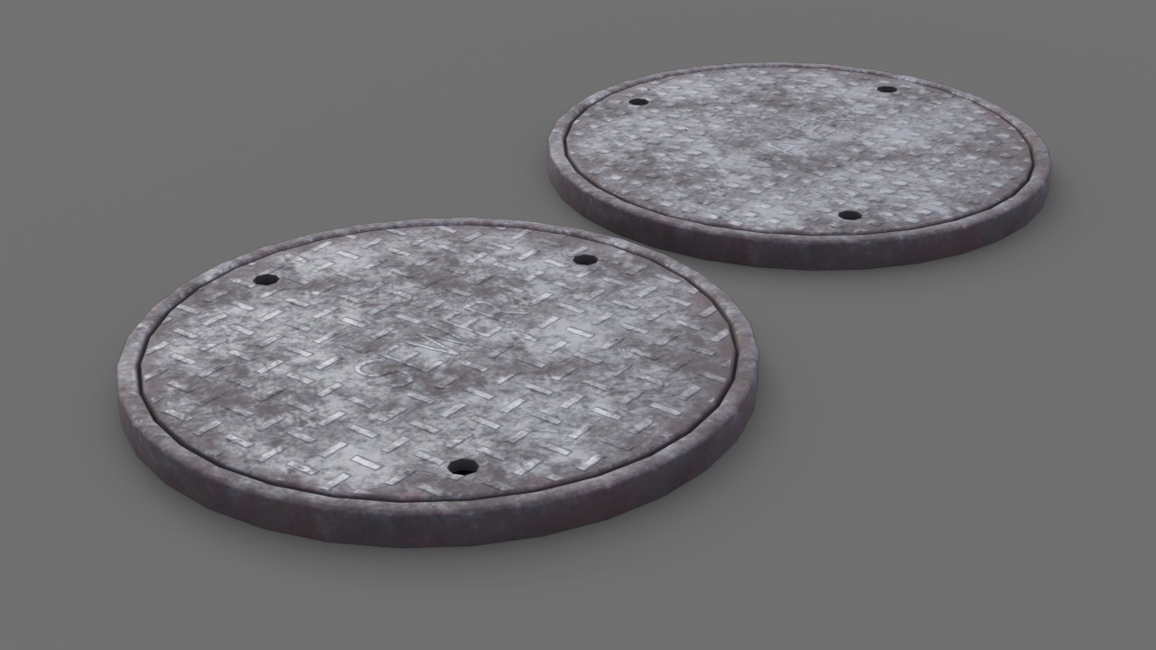 3D manhole 1 model - TurboSquid 1227551