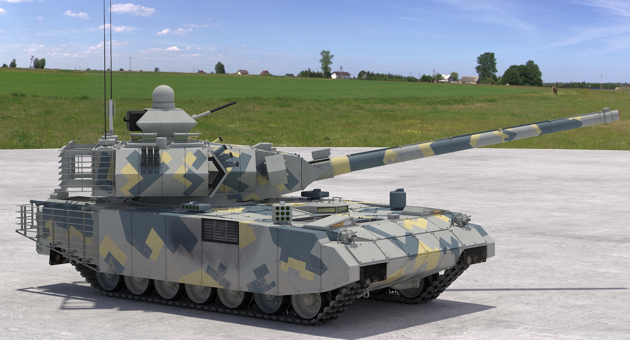 T-100 object-189 tank grey 3D model - TurboSquid 1227636