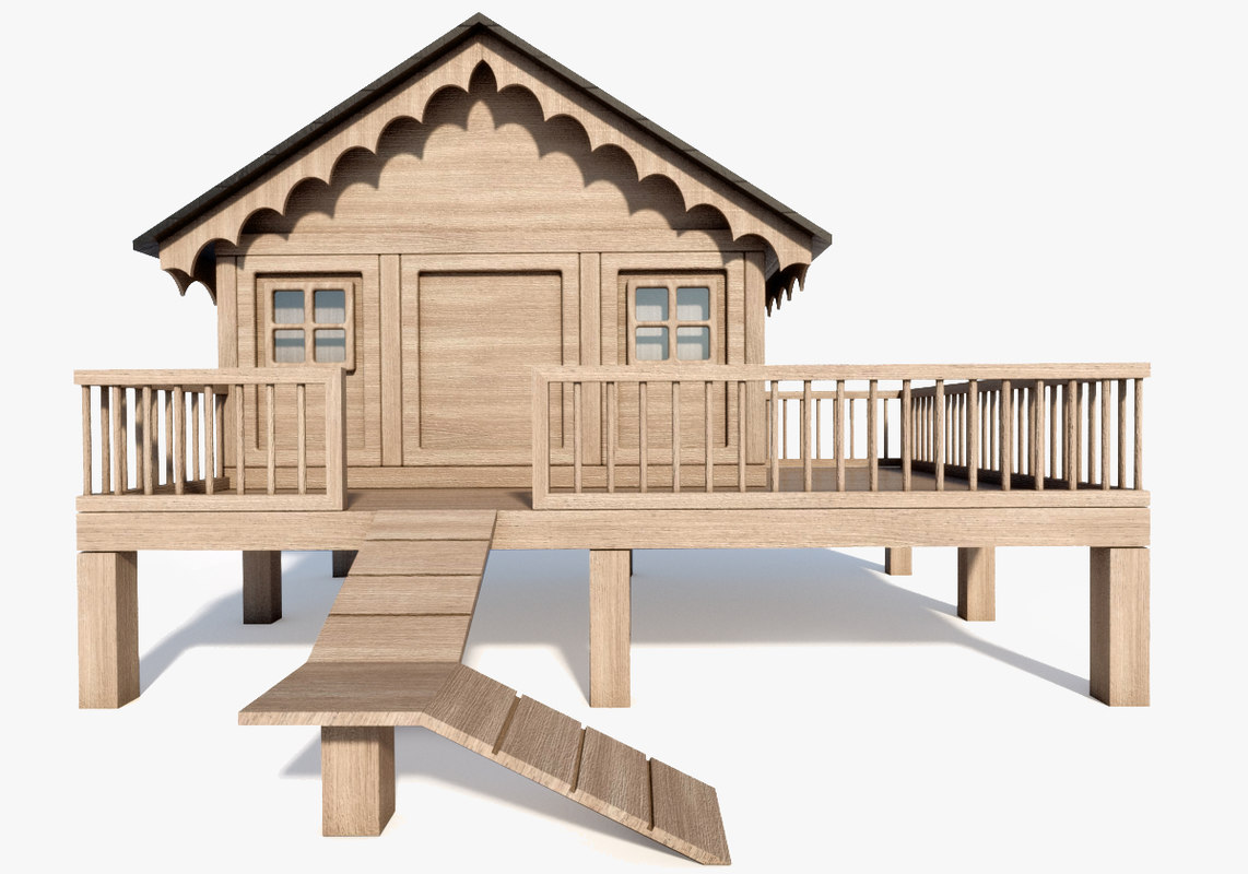 Hut animal wooden 3D model - TurboSquid 1227678