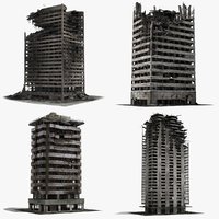 alien skyscrapers 3d model