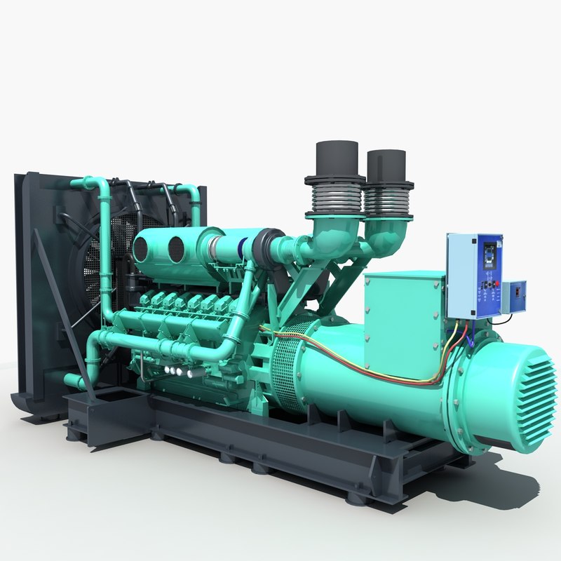 Diesel Generator 01 3D Model TurboSquid 1227747