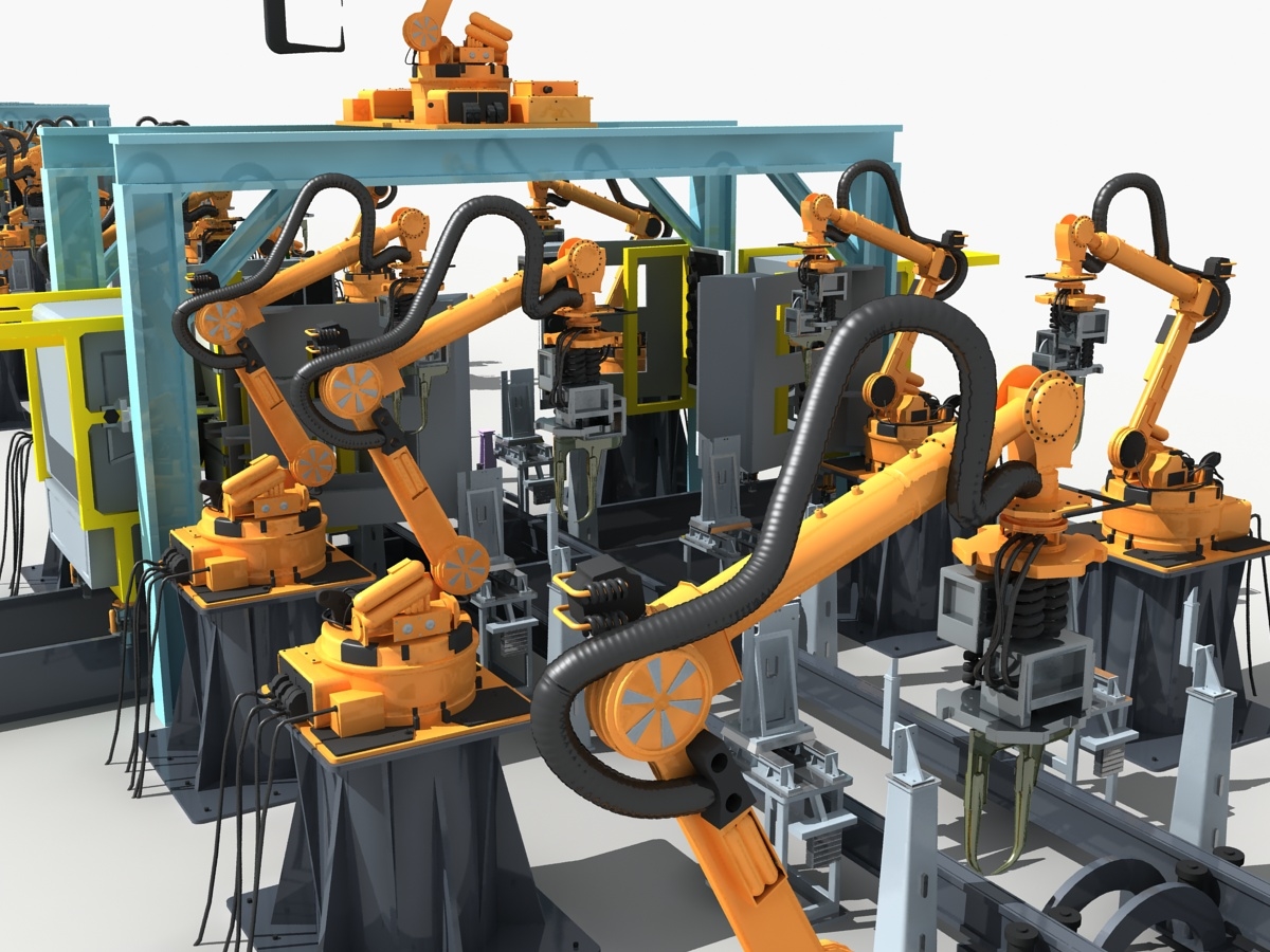 3D robot welding production model - TurboSquid 1227749