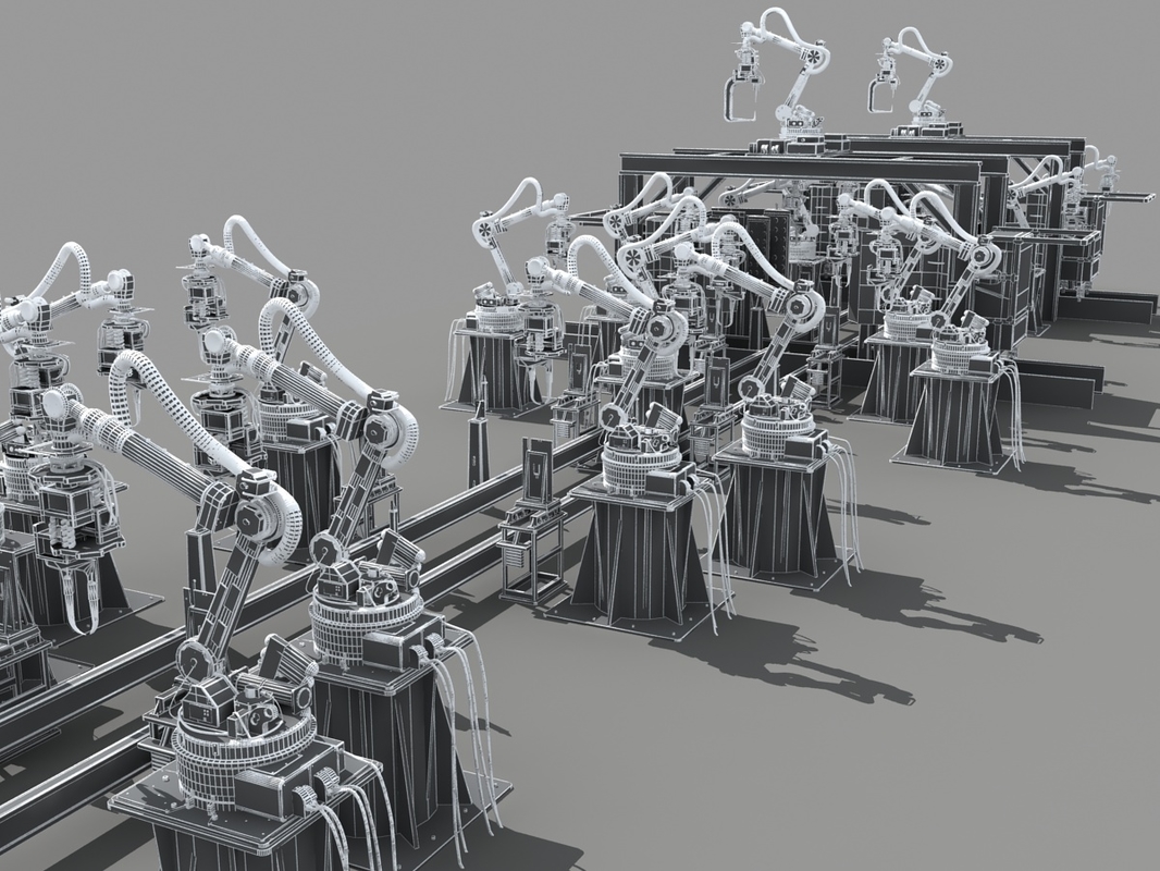 3D robot welding production model - TurboSquid 1227749