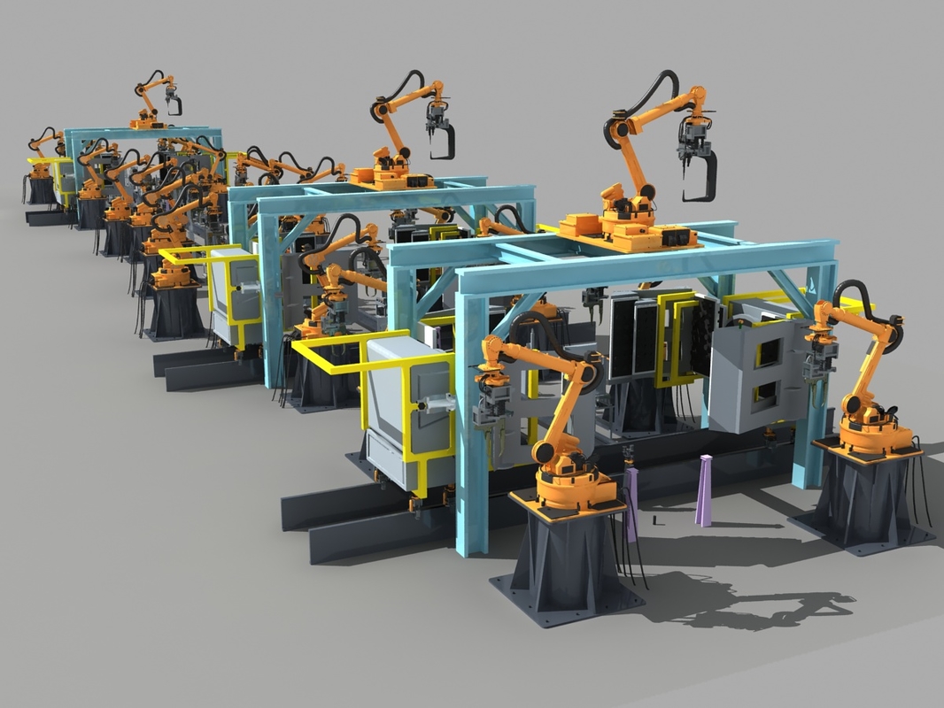 3D robot welding production model - TurboSquid 1227749