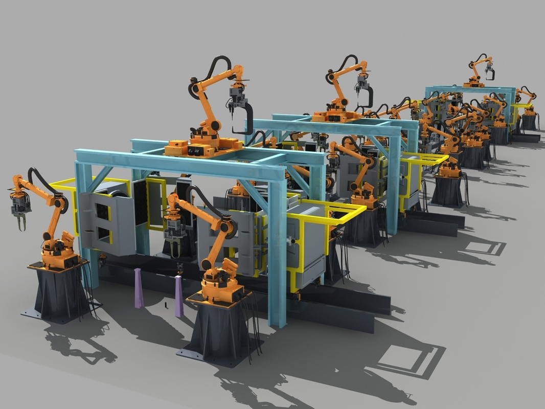 3D robot welding production model - TurboSquid 1227749