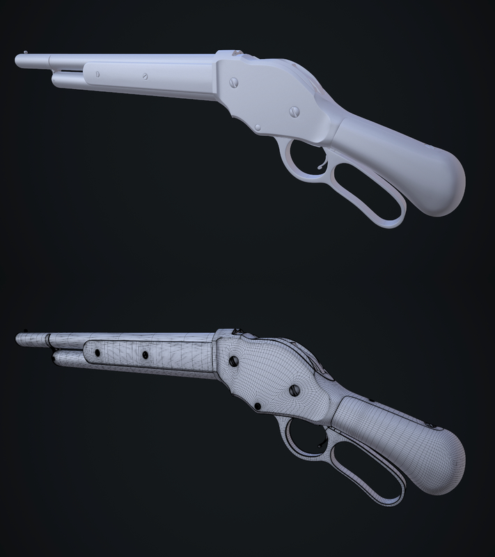 윈체스터 M1887 3D 모델 - TurboSquid 1227821