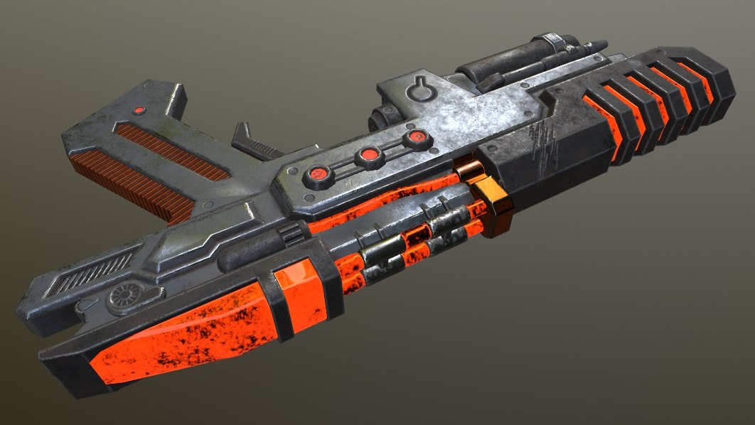3D sci-fi gun model - TurboSquid 1227915