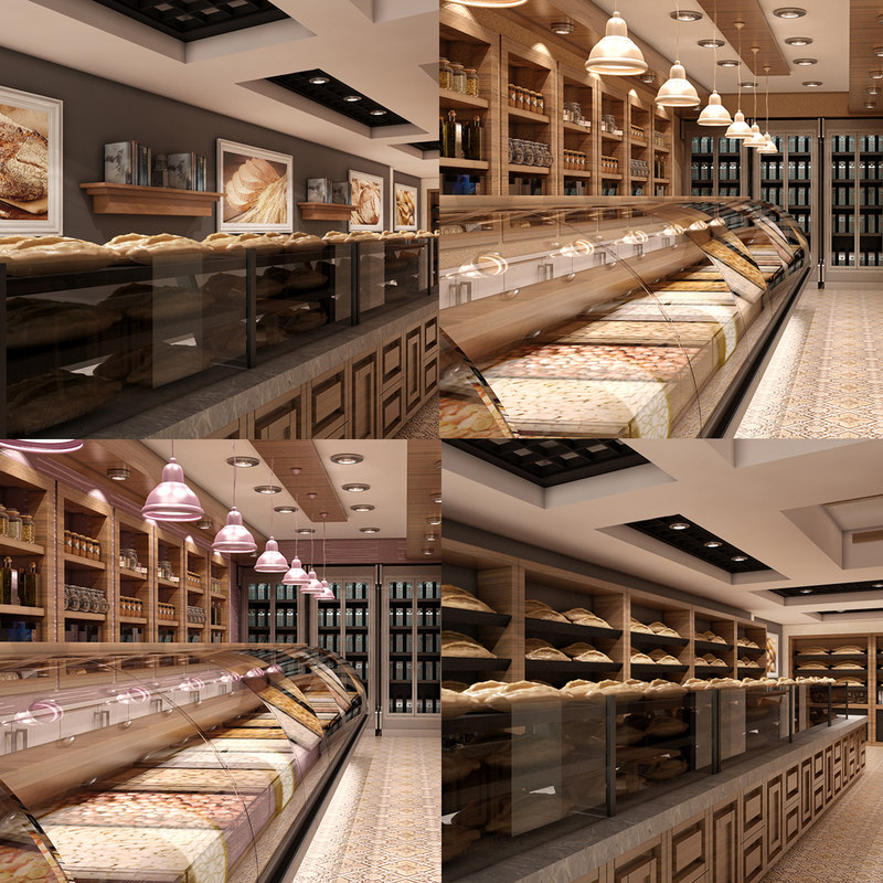 Store set interior 3D model - TurboSquid 1228060