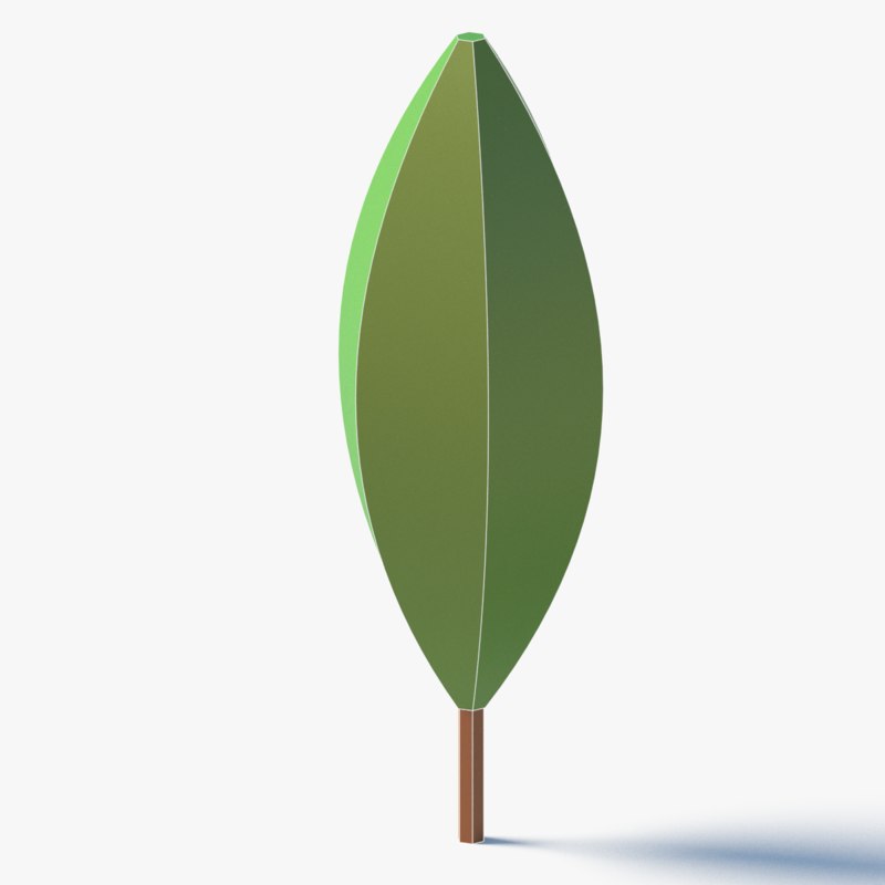 3D cartoon poplar - TurboSquid 1228089