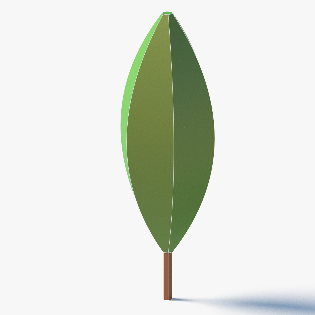 3D cartoon poplar - TurboSquid 1228089