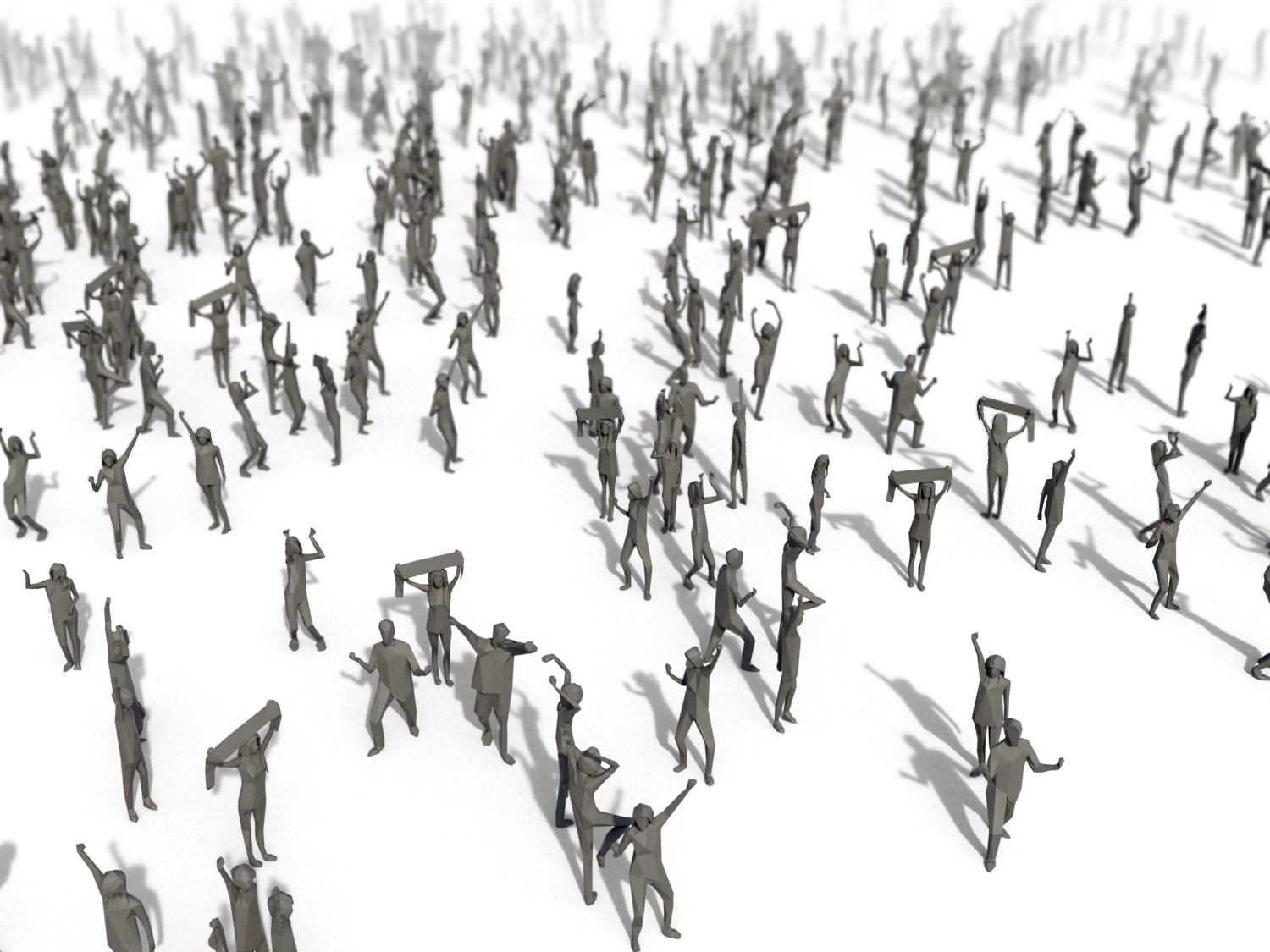 People crowd model - TurboSquid 1228095