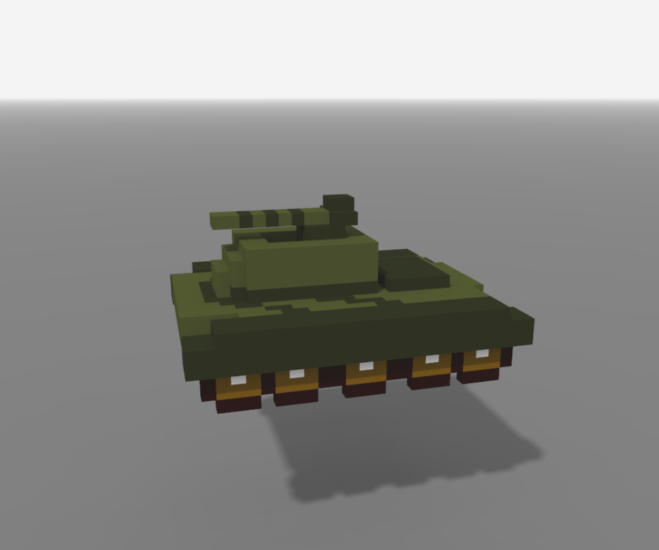 Military tank voxel art 3D model - TurboSquid 1228110