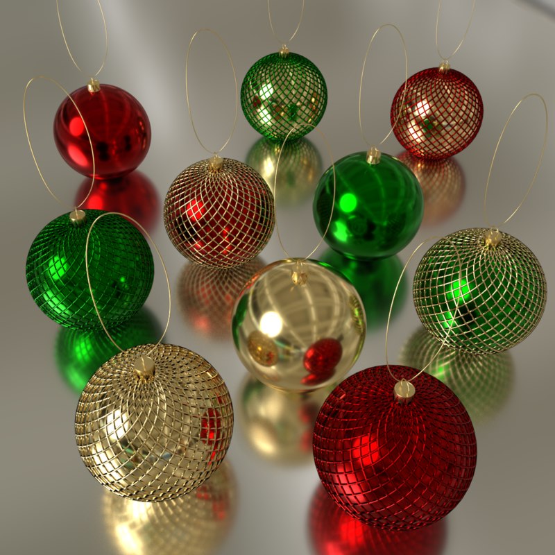 Christmas decorations 3D - TurboSquid 1228174