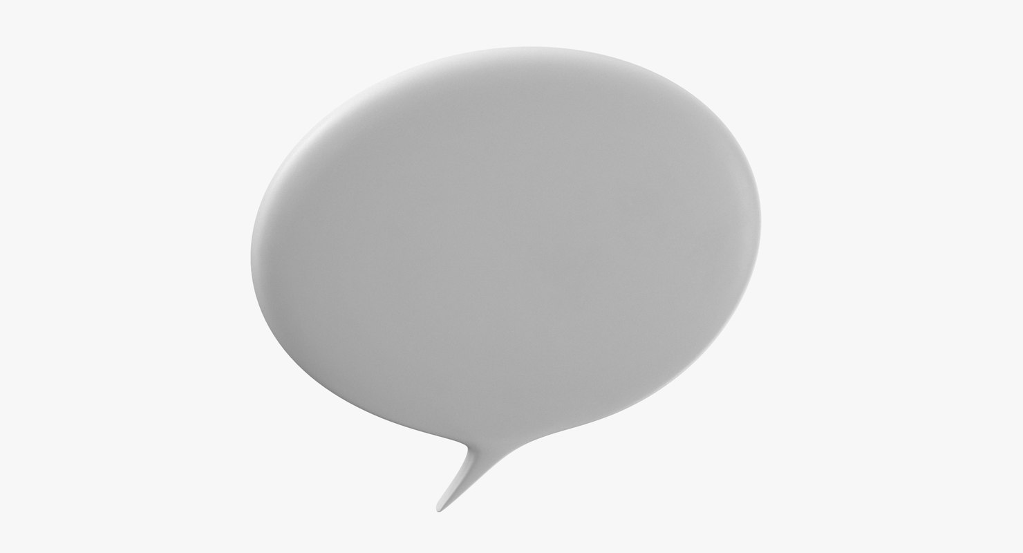 3D thought bubble 27 - TurboSquid 1228213