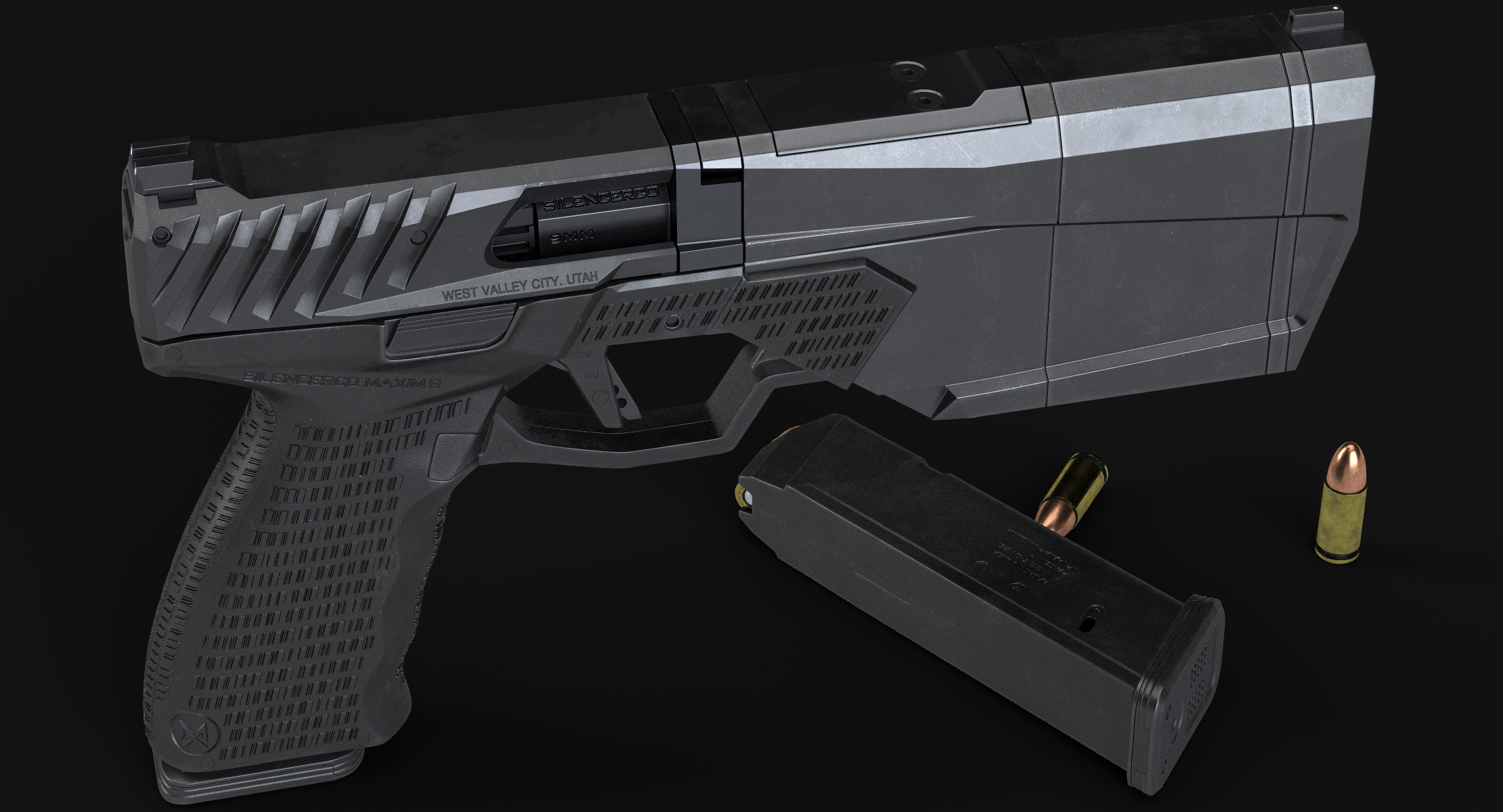 Silencerco maxim 9 model - TurboSquid 1228320