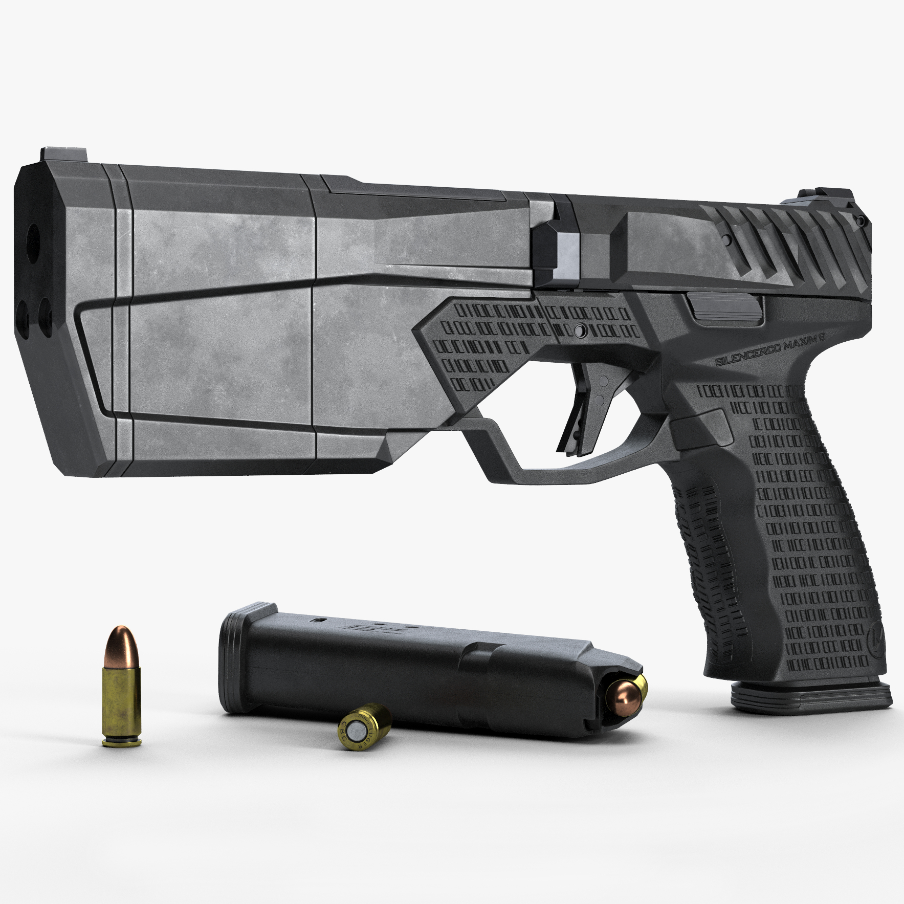 Silencerco maxim 9 model - TurboSquid 1228320