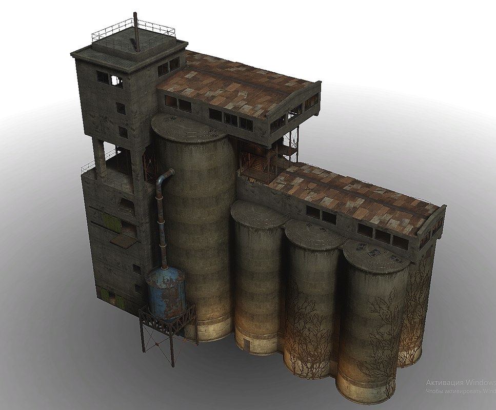 Silos grain model - TurboSquid 1228382