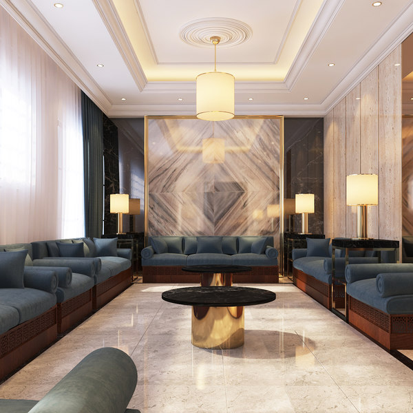 modelo 3d Área de estar contemporánea - TurboSquid 1228414