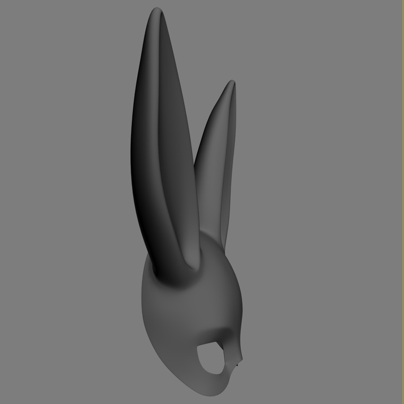 Black rabbit mask 3D model - TurboSquid 1228415