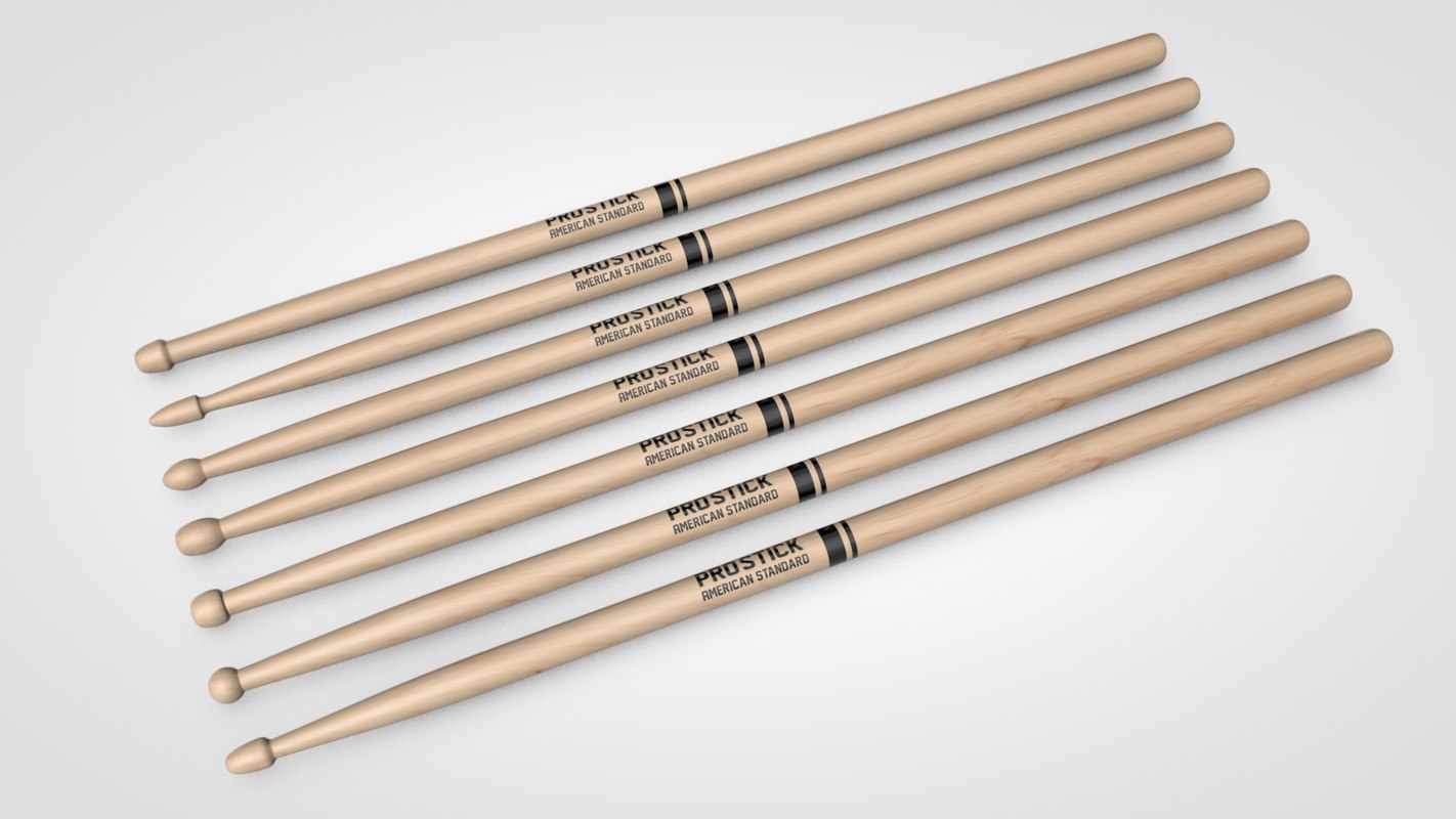 Drum sticks 3D model - TurboSquid 1228504