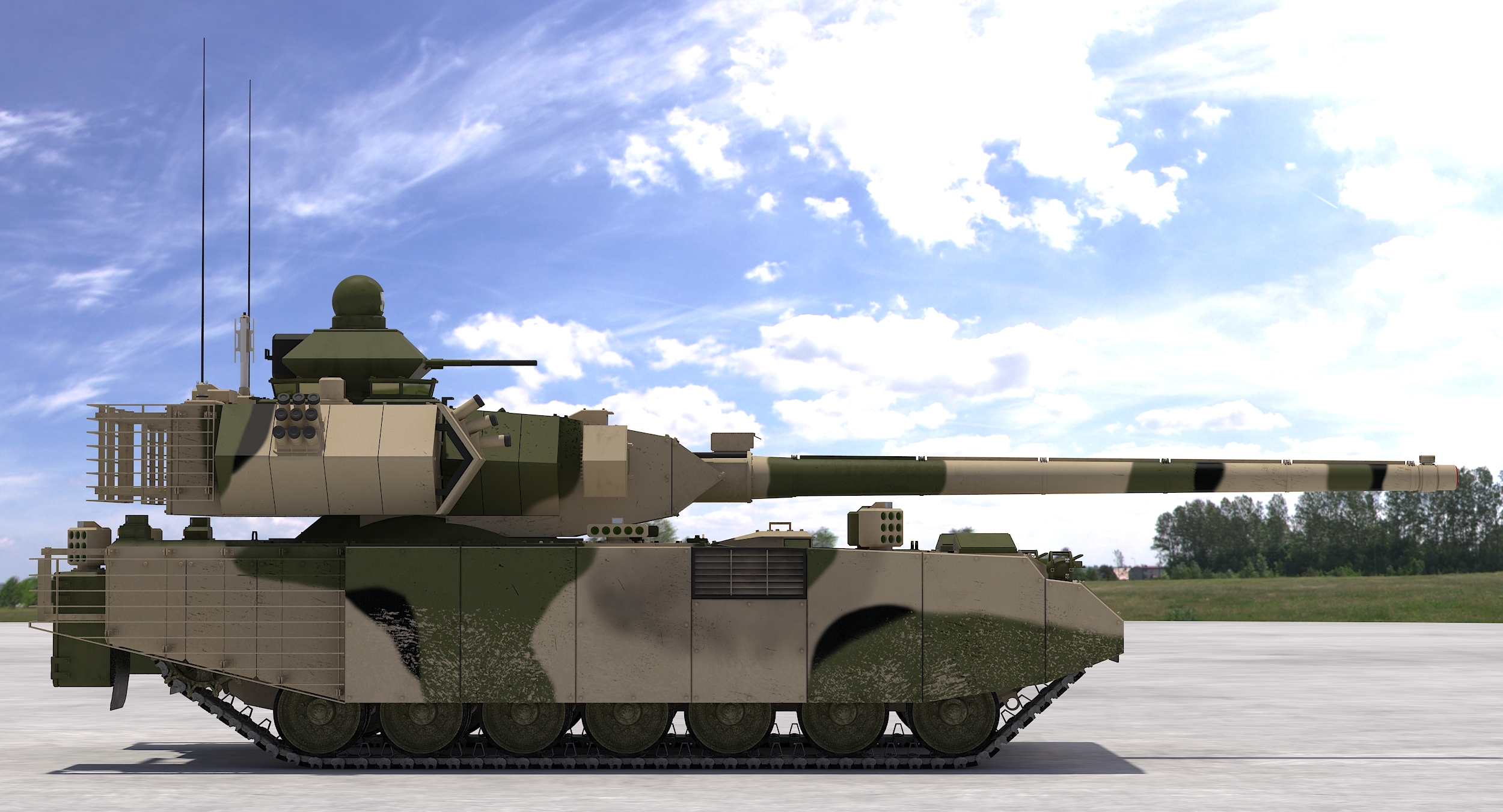 T-100 object-189 tank green 3D model - TurboSquid 1228518