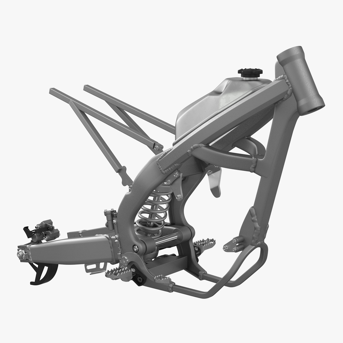 Motocross motorcycle frame 3D model - TurboSquid 1228531