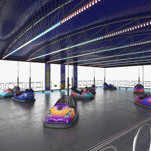 Dodgem cars 3D model - TurboSquid 1228537