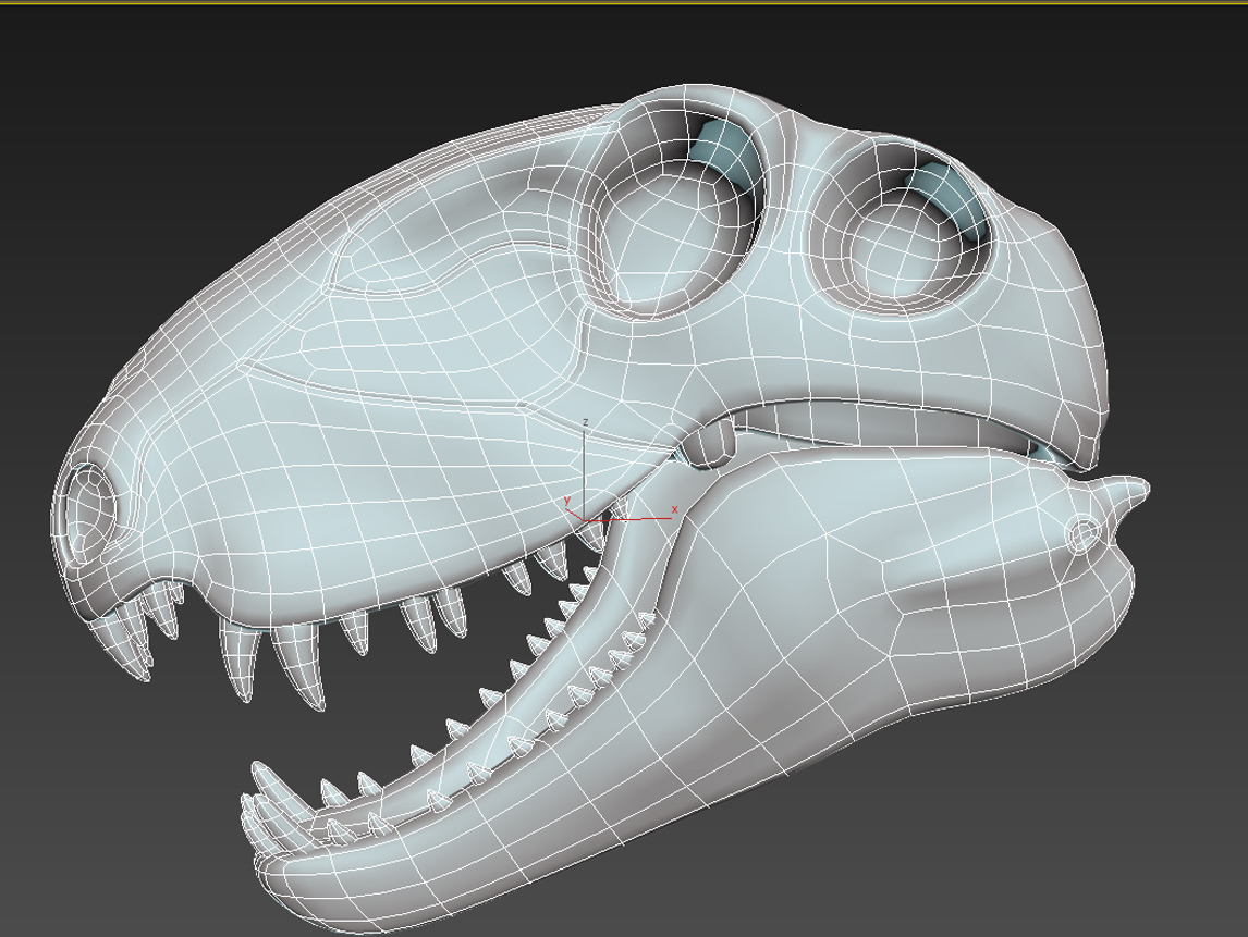 Dimetrodon skull 3D - TurboSquid 1228659